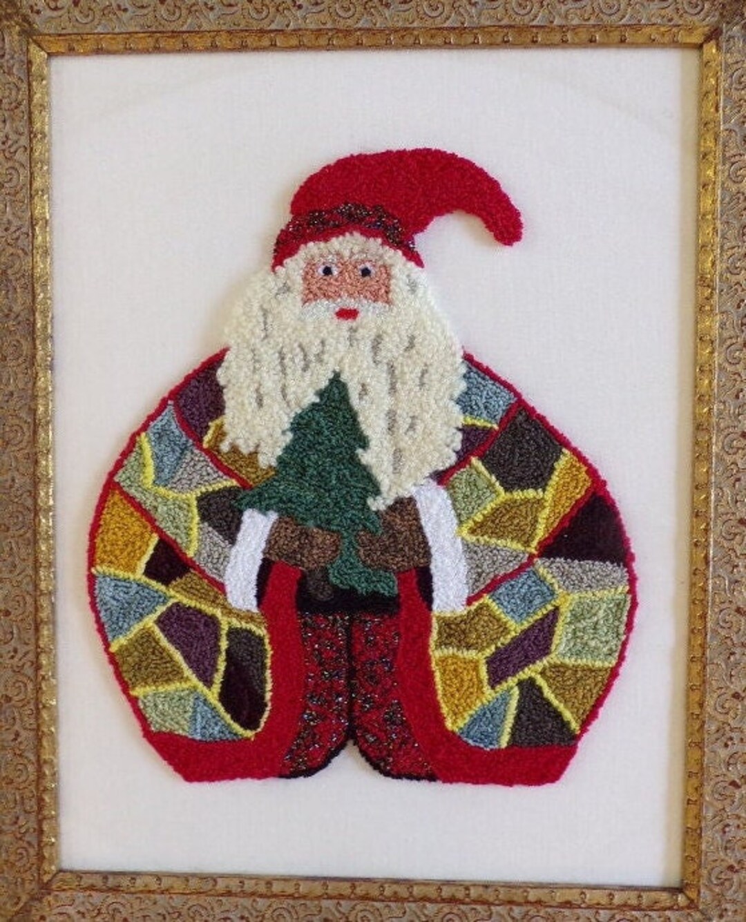 Punch Needle Designs, Santa's Coat of Many Colors Pattern, Ultra Punch ...