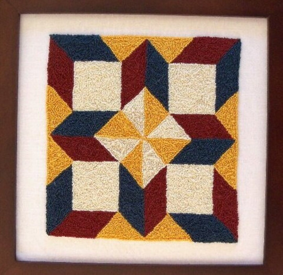 Punch Needle Designs, Tumbling Block Pattern, Ultra Punch Needle 3 ...