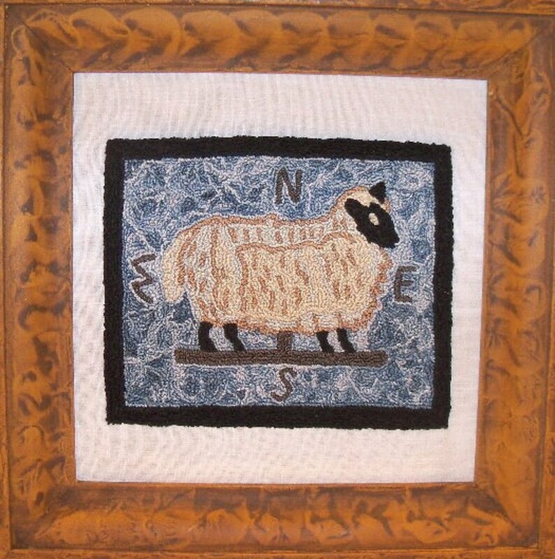 Punch Needle Designs Weathervane Sheep Pattern Ultra Punch - Etsy
