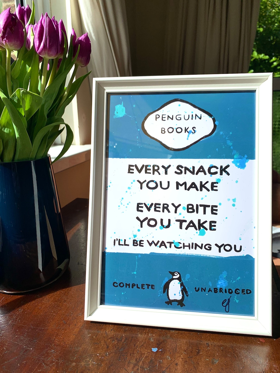 Ill Be Watching You Penguin Book Cover Print - Etsy