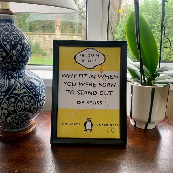 Penguin Book Poster - Etsy UK