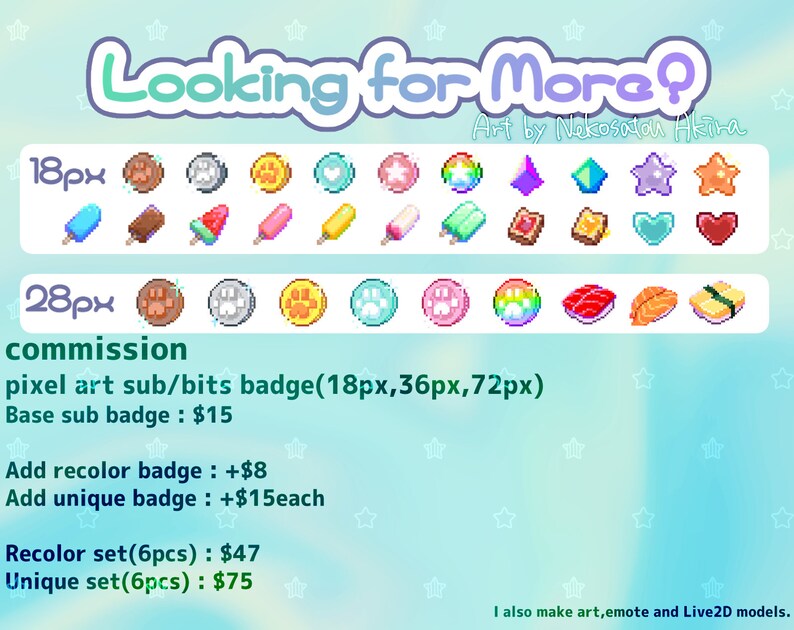 Pixel Art star Coin Twitch Sub Badges X6 Bit Badges Cute Sub Badges ...