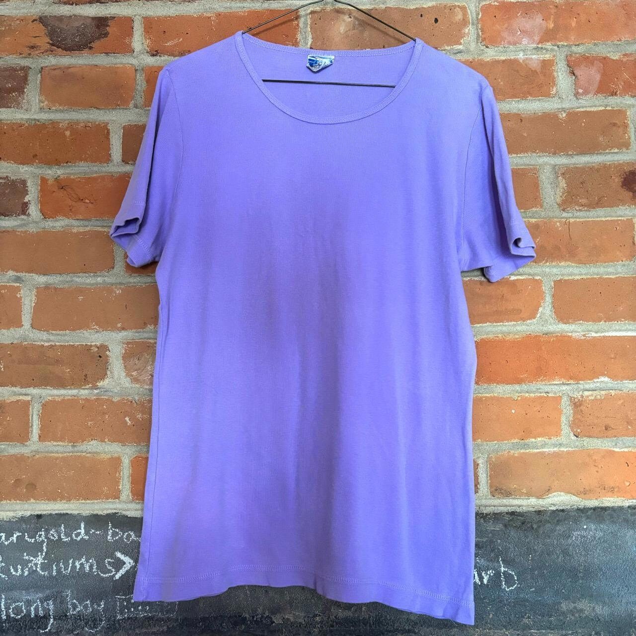 Vintage Lilac Purple Cotton T Shirt Made in the Usa / Size L - Etsy