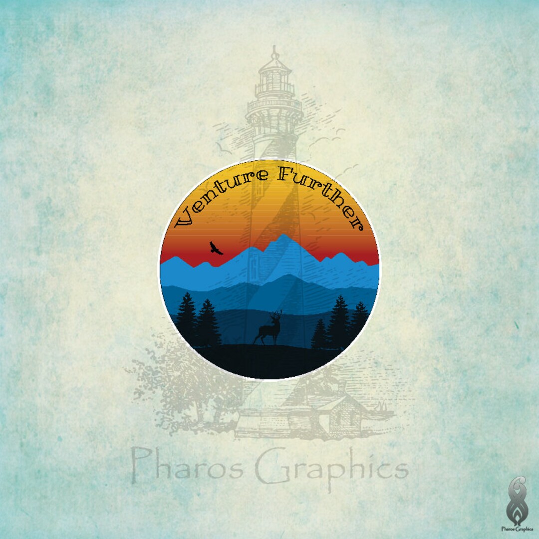 Venture Further Decal, Deer Decal, Adventure, Camping, Travel ...