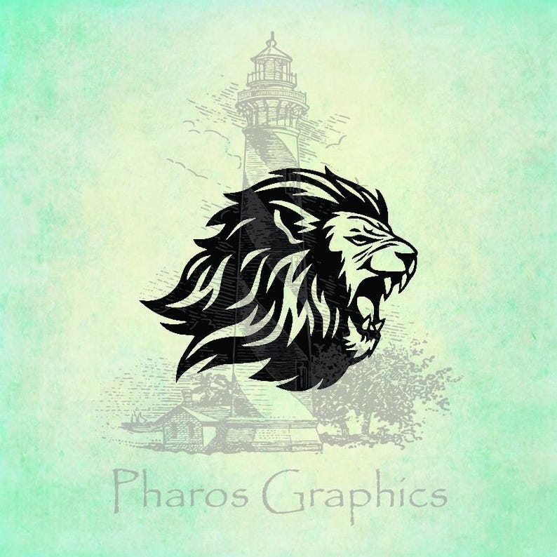 Lion SVG, PNG Cut File, Clipart, Lion SVG, Vector, Graphics - Etsy