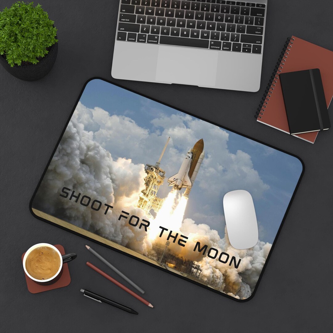 Rocket Takeoff Desk Mat - Gift for Him, Rocket Mouse Pad, Computer ...