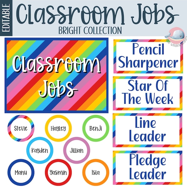 Classroom Jobs Chart - Etsy