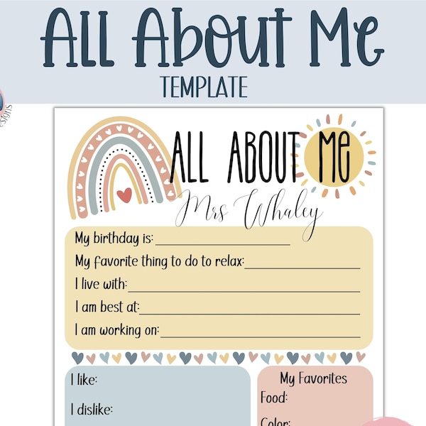 Boho Rainbow Classroom Decor Bundle, Editable Classroom Decor, Boho ...