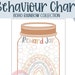 Classroom Behaviour Chart, Boho Rainbow Student Behavior Chart, Kids ...