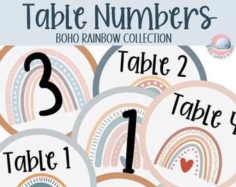 Boho Rainbow Circle Classroom Labels EDITABLE - Etsy