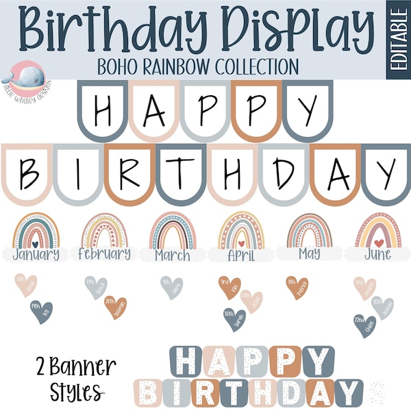 Classroom Birthday Chart - Etsy