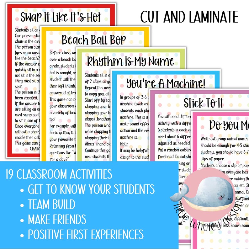 First Day Getting to Know You Activities, Ice Breaker Activity Bundle ...