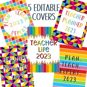Undated Teacher Planner 23-25, Teacher Planner Printable, Teacher ...