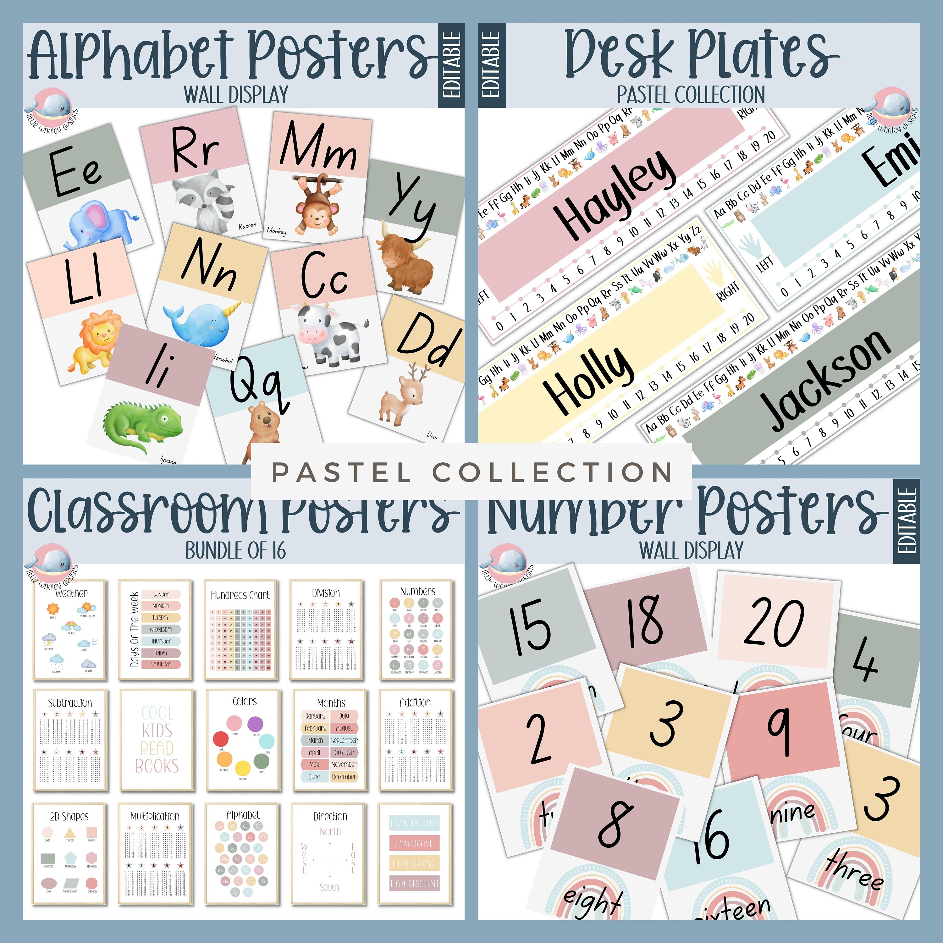 Pastel Classroom Birthday Chart & Certificate (digital Download) - Etsy