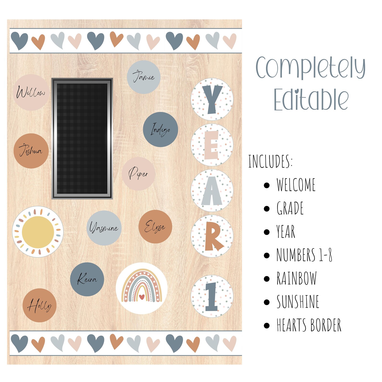 Boho Rainbow Classroom Door Display Editable Classroom - Etsy Australia