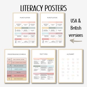 Boho Classroom Posters: Pastel Educational Prints Bundle (digital ...