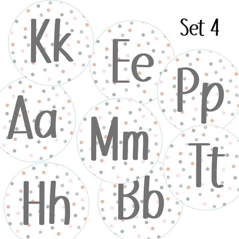 Boho Alphabet Posters, Classroom Alphabet Display Posters Bundle ...