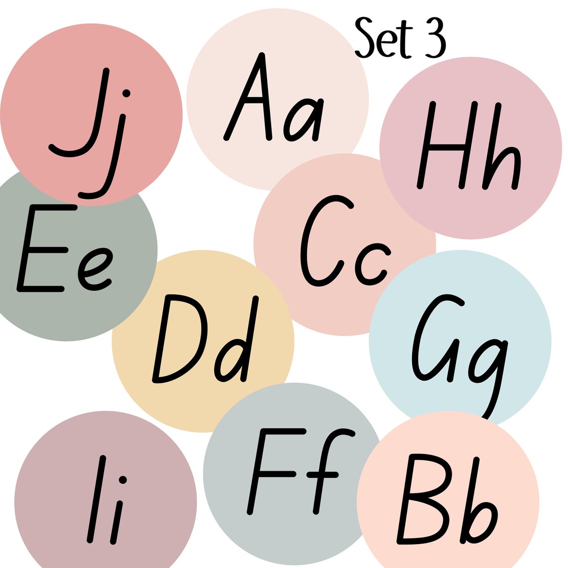 Calming Alphabet Posters: Neutral Classroom Display (digital Download ...