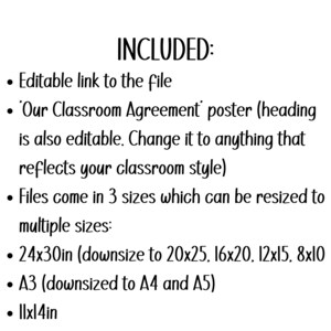 Editable Pastel Classroom Rules Poster: Classroom Agreement (digital ...