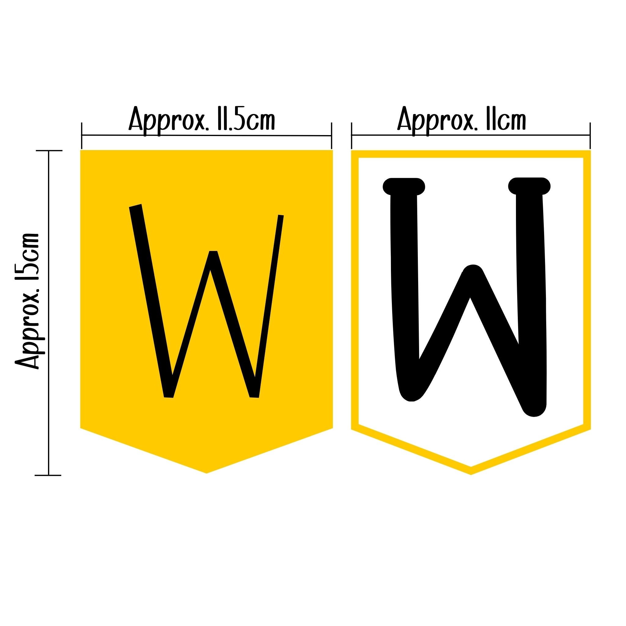 Bright Bulletin Board Letters & Numbers: Classroom Bunting (digital ...