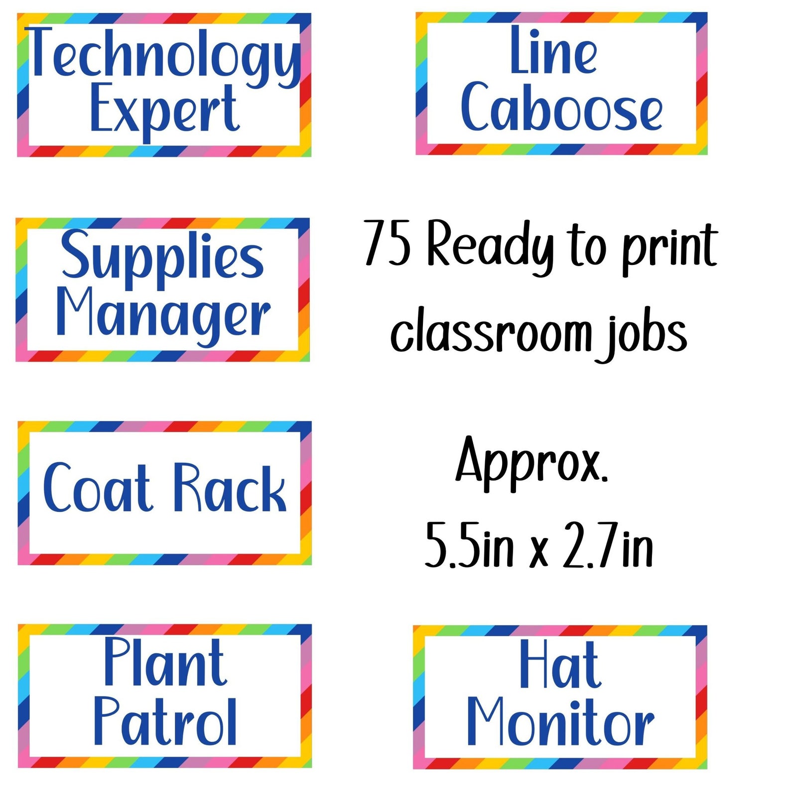 Editable Classroom Jobs Chart, Classroom Responsibility Chart ...