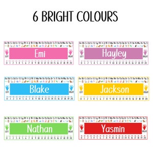 Student Desk Plates, Student Name Cards, Student Desk Tags, Student ...