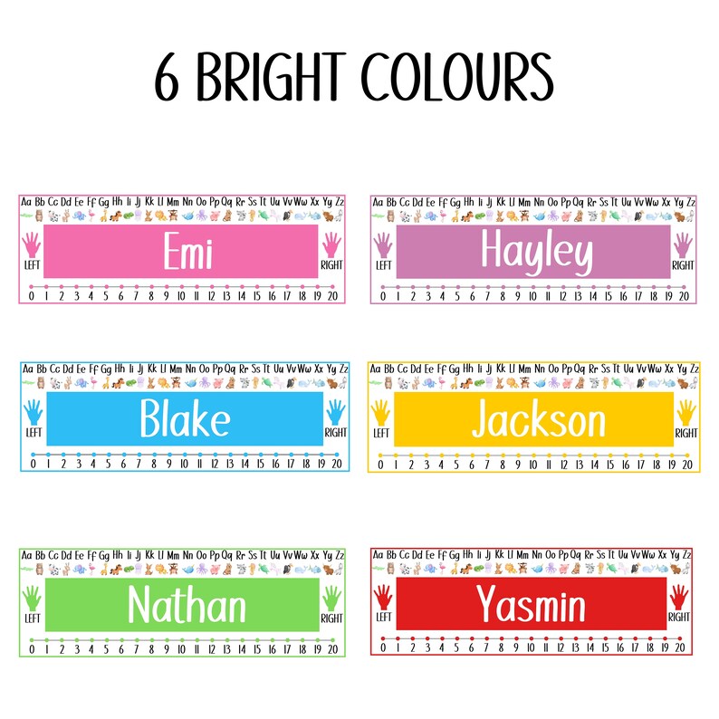 Student Desk Plates, Student Name Cards, Student Desk Tags, Student ...