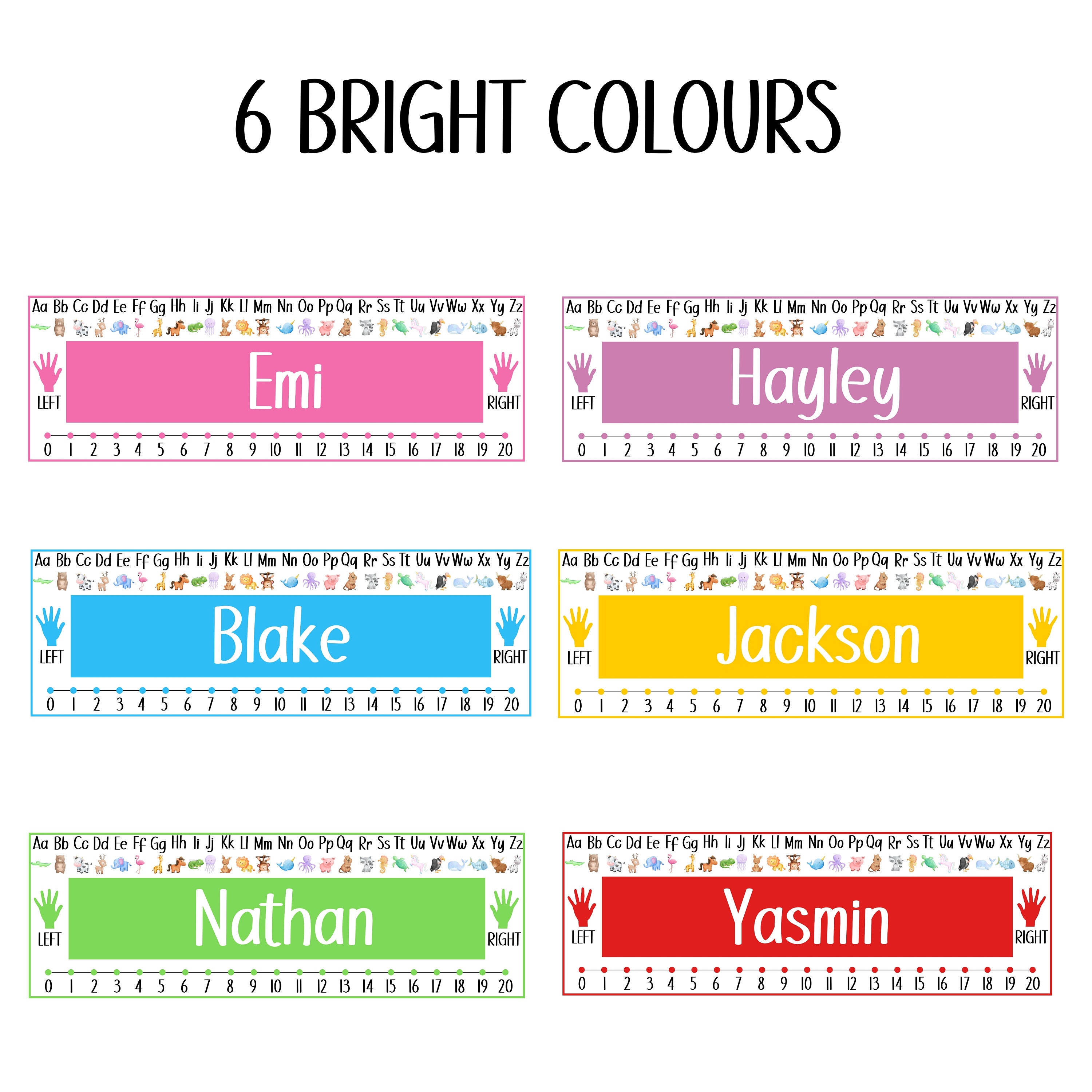 Student Desk Plates, Student Name Cards, Student Desk Tags, Student ...
