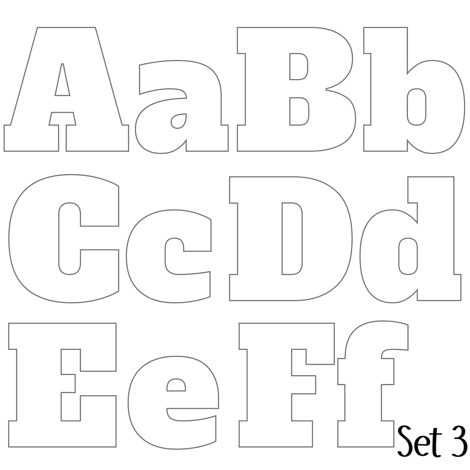 Printable Bulletin Board Lettering Pack: Blackline Classroom Decor ...