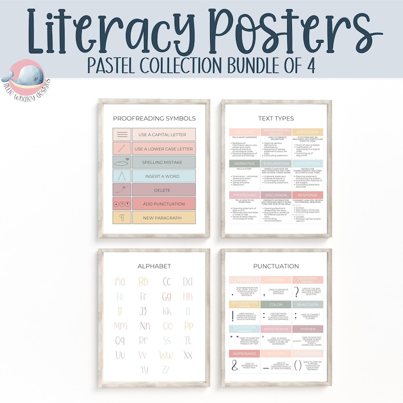 Classroom Literacy Posters, Classroom English Posters, Punctuation ...
