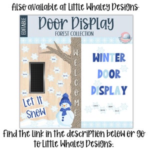 Fall Classroom Door Display: Editable Welcome Wall Decor (digital ...