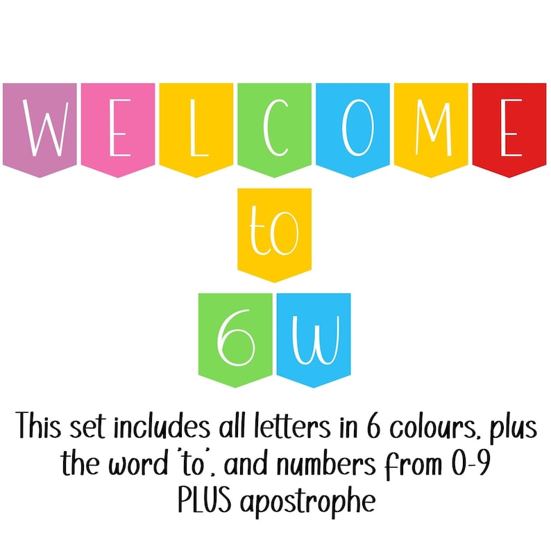 Bright Bulletin Board Alphabet Banners: Classroom Decor (digital ...