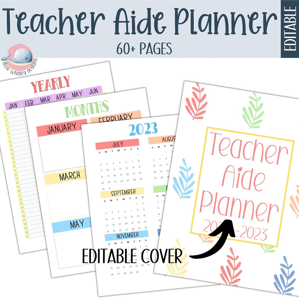 Printable Teacher Aide Planner Teaching Assistant Planner - Etsy