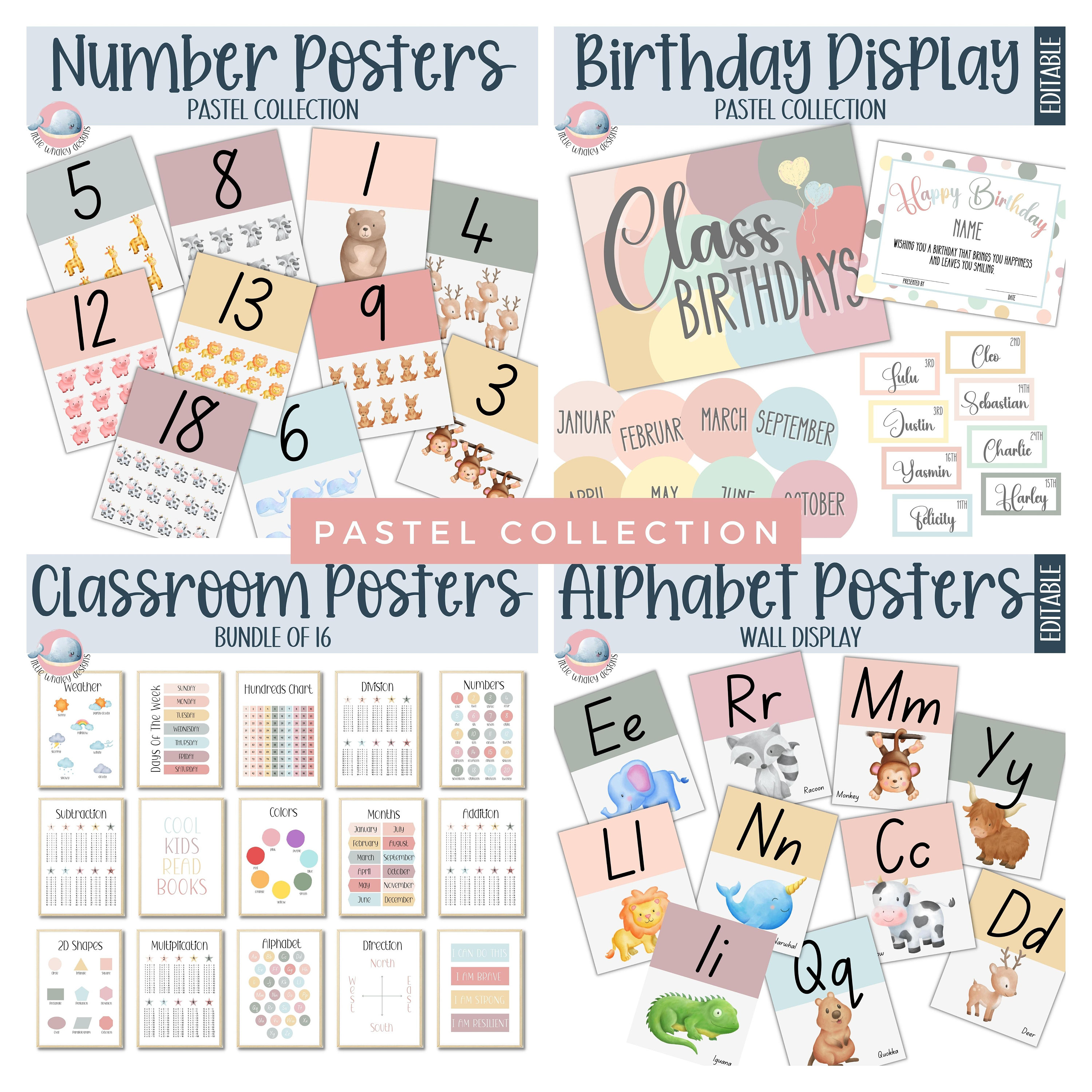 Pastel Classroom Word Wall, Word Wall Display, Classroom Bulletin Board ...