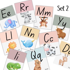 Calming Alphabet Posters, Classroom Alphabet Display Posters Bundle ...