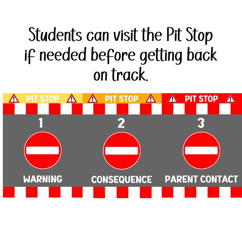 Race Track Behavior Chart: Editable Classroom Reward System (digital ...