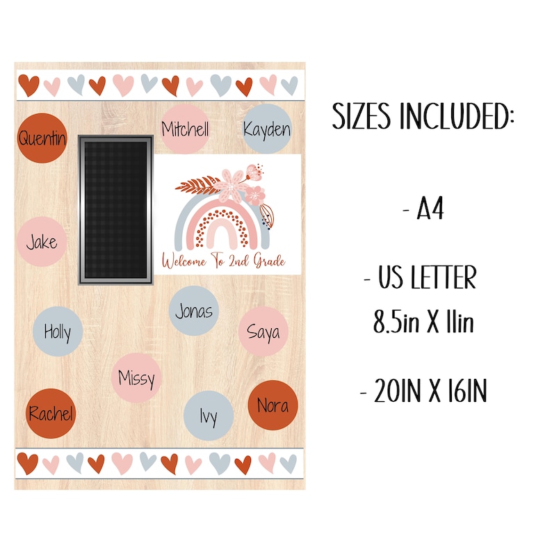 Rainbow Classroom Door Display Sign Editable, Classroom Welcome Door ...