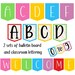 Bright Bulletin Board Lettering Set, Printable Bulletin Board Alphabet ...