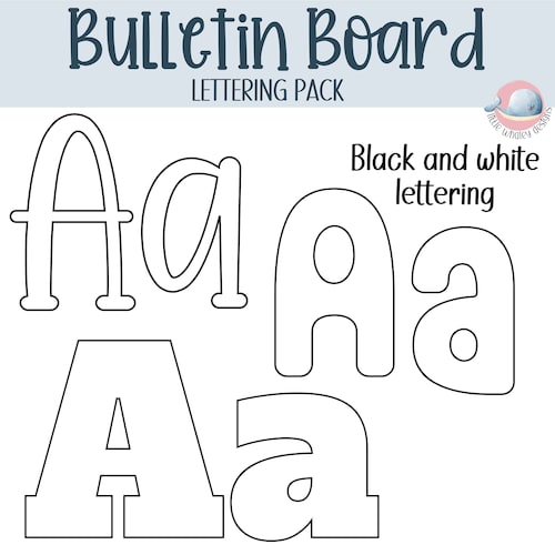 Bold Printable Bulletin Board Letters Classroom Decor - Etsy