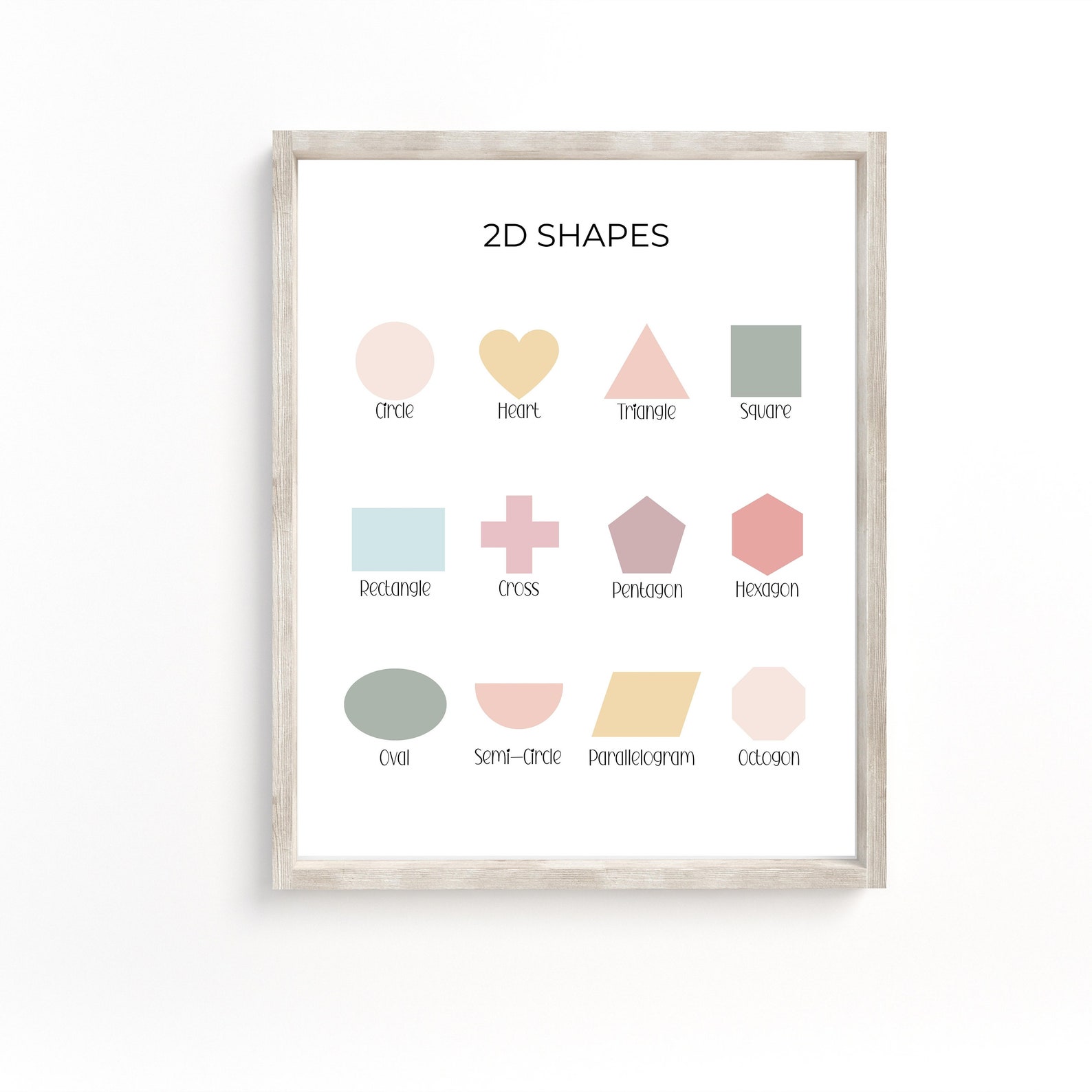 Educational Math Posters Set of 6, Hundreds Chart Poster, Fractions ...