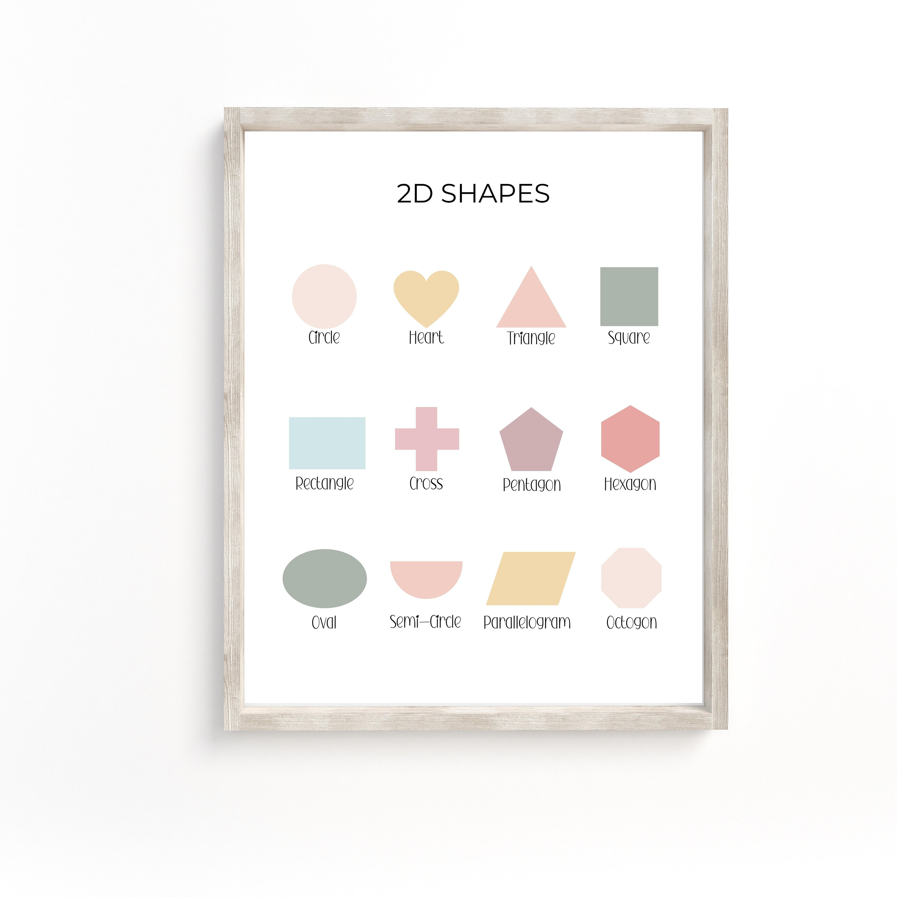 Educational Math Posters Set of 6, Hundreds Chart Poster, Fractions ...