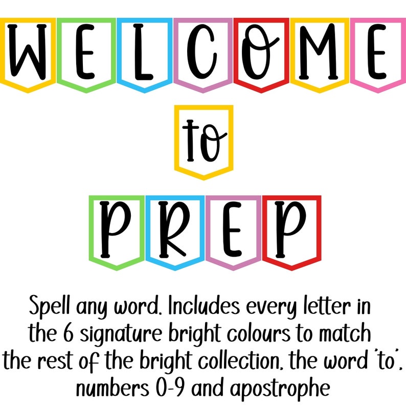 Bright Bulletin Board Lettering Set Bulletin Board Alphabet - Etsy