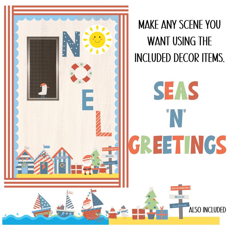 Christmas Classroom Door Display Editable, Holiday Classroom Door Decor ...