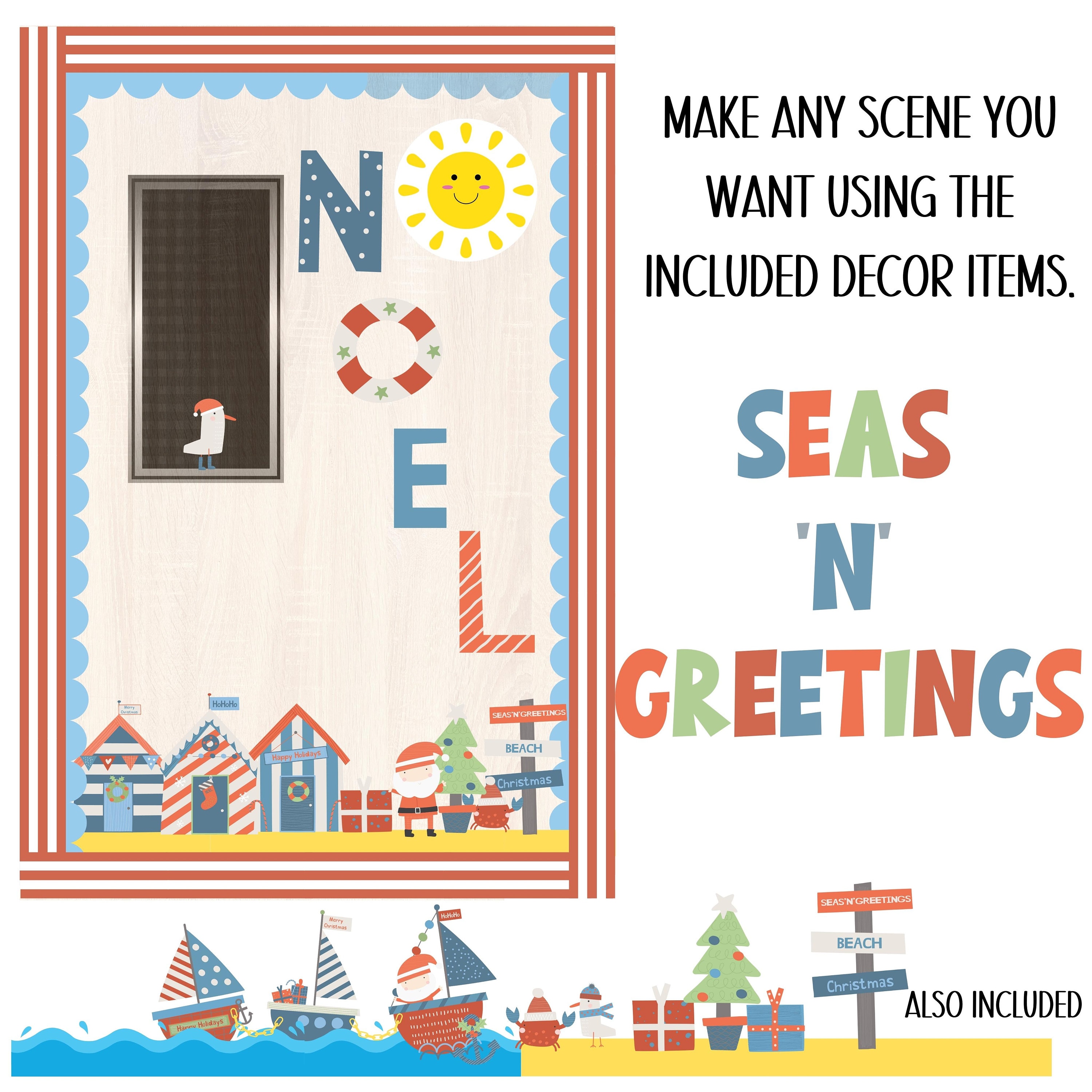 Christmas Classroom Door Display Editable, Holiday Classroom Door Decor ...