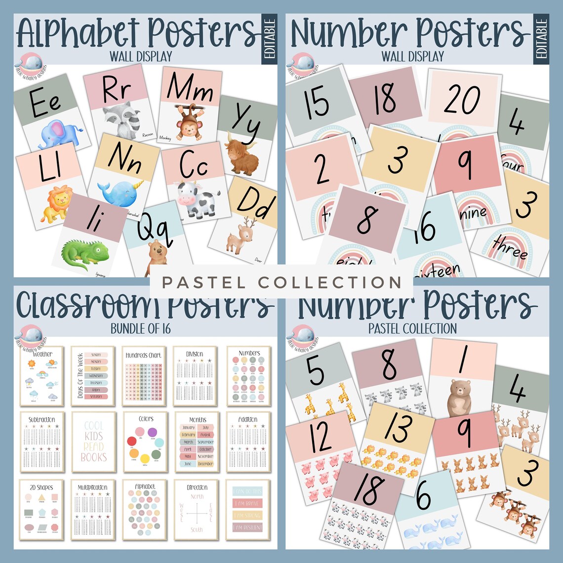Pastel Class Birthday Chart Class Birthday Display Student - Etsy