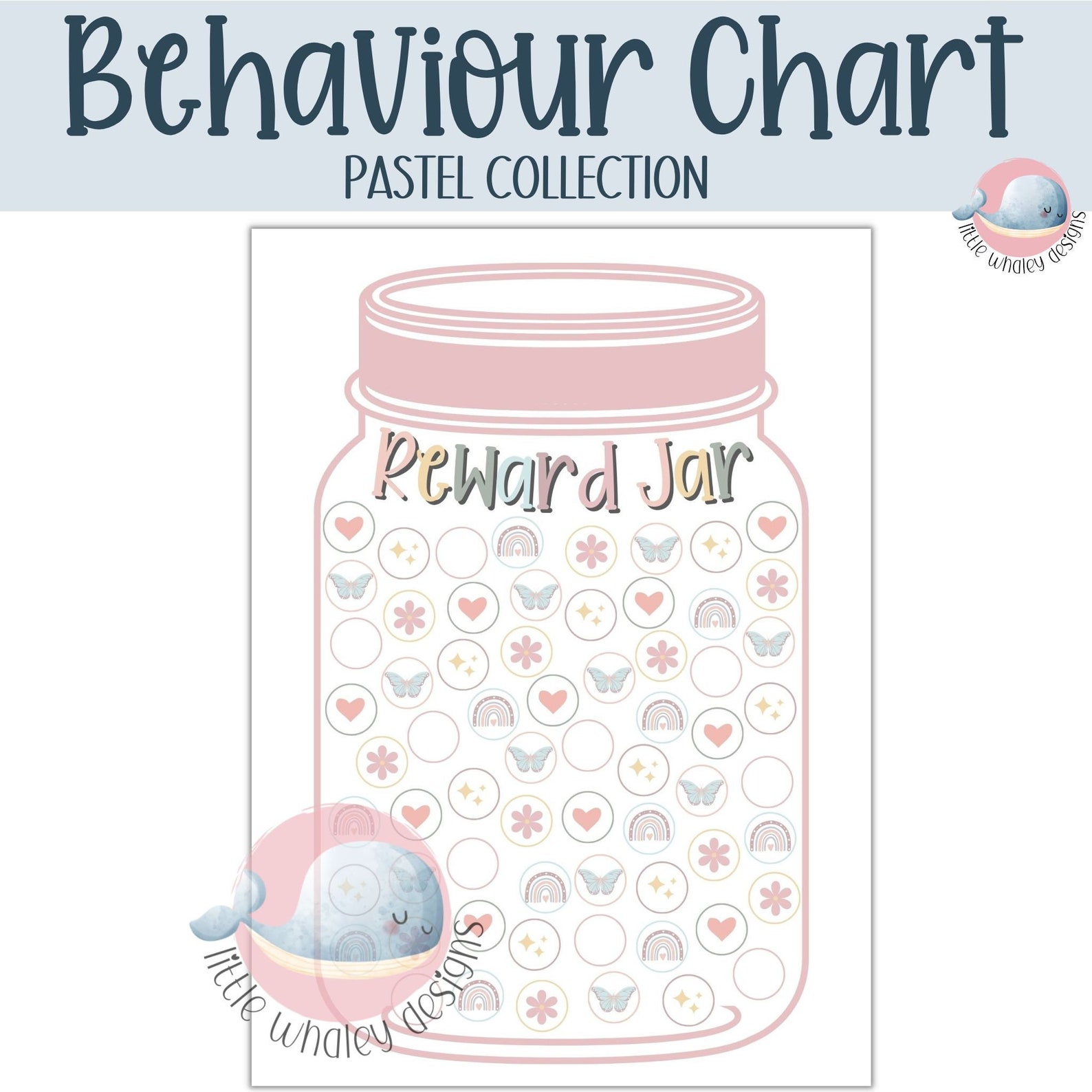 Classroom Behaviour Chart, Pastel Rainbow Student Behavior Chart, Kids ...