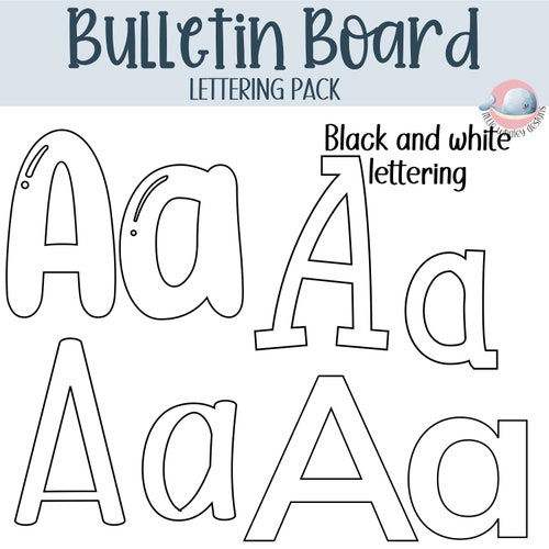 Printable Bulletin Board Lettering Pack Classroom Display - Etsy