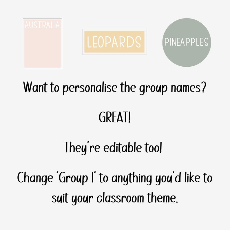 Pastel Student Group Organiser, Classroom Management, Reading Group ...