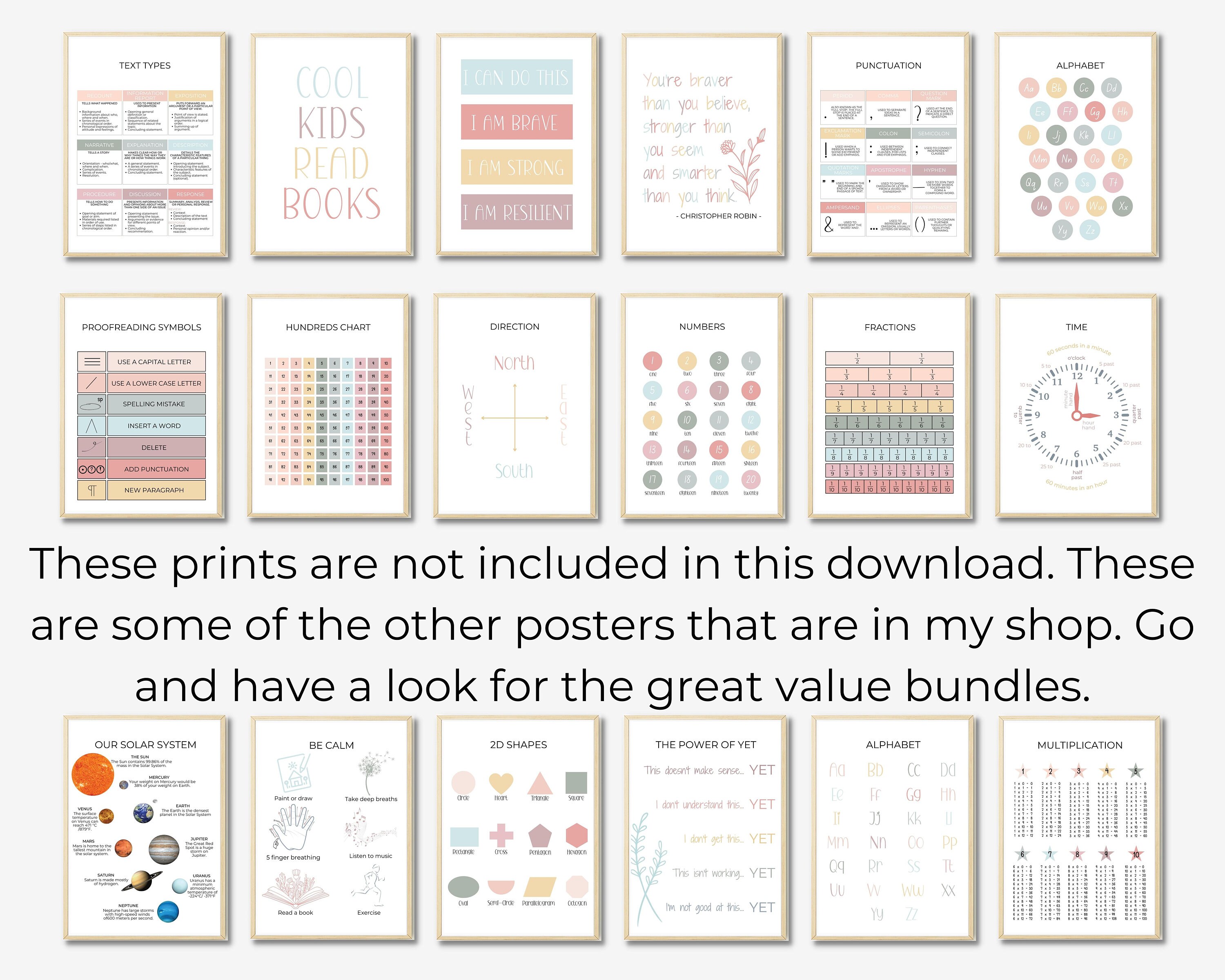 Proofreading Symbols Poster: Classroom Editing Guide (digital Download ...