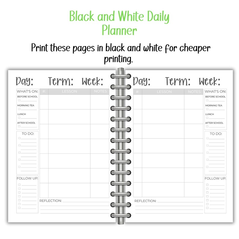 Undated Teacher Planner 23-25, Teacher Planner Printable, Teacher ...
